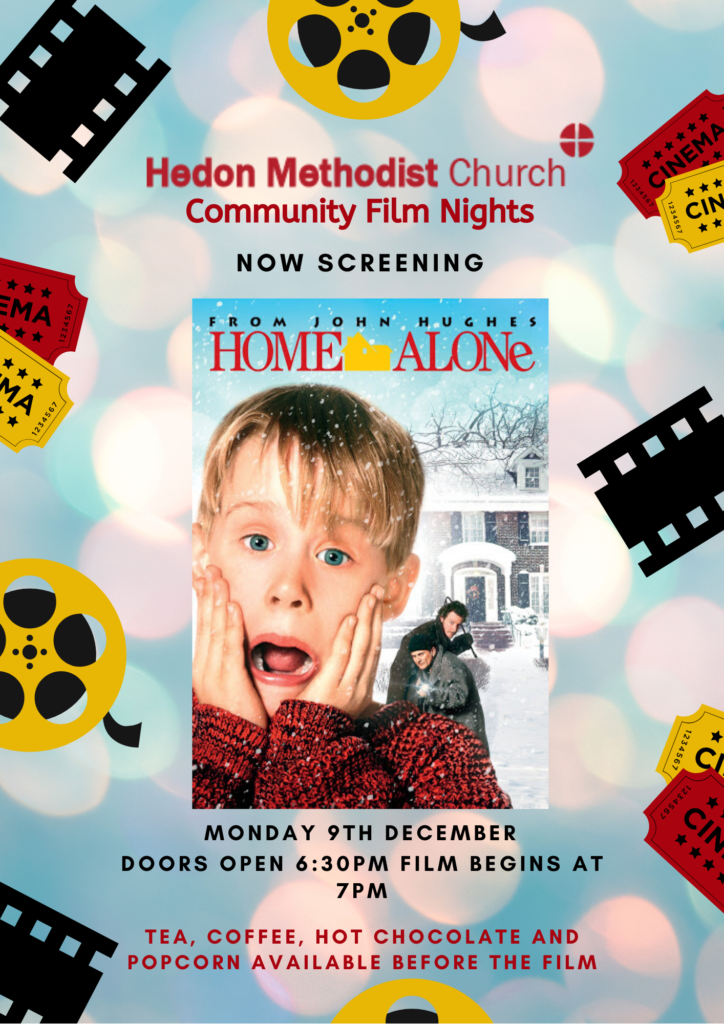 Date Change – Christmas Film Night ‘Home Alone’ – Hedon Methodist Church