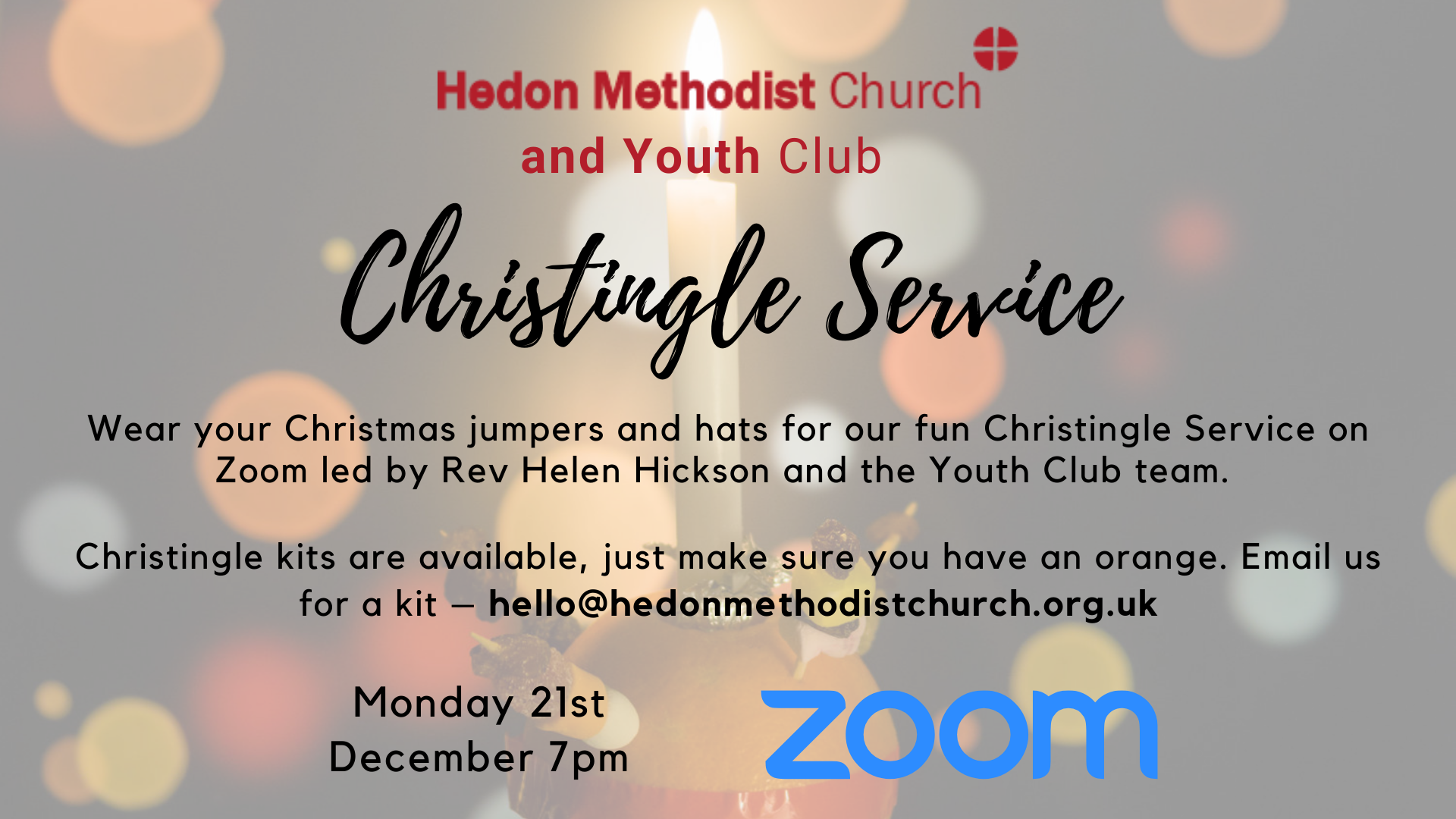 Family Online Christingle Service – Hedon Methodist Church